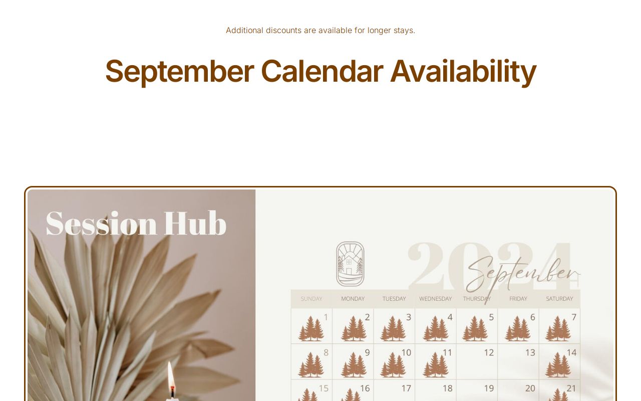 Session Hub Calendar
